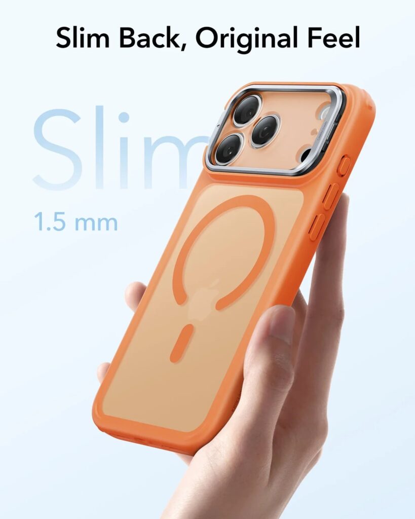 ESR Classic Hybrid Magnetic Case Frosted Orange with stand price in Sri ...